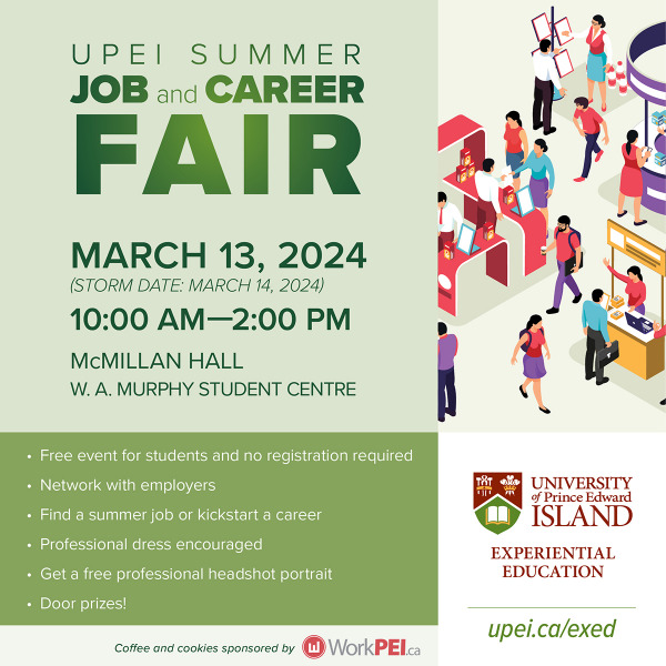 2024 Summer Job and Career Fair at UPEI March 13 | University of Prince ...
