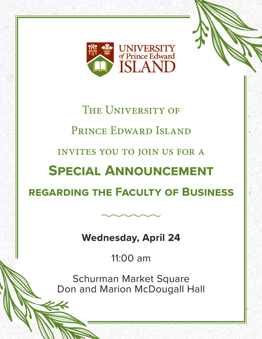 Invitation to special announcement on April 24 | University of Prince ...