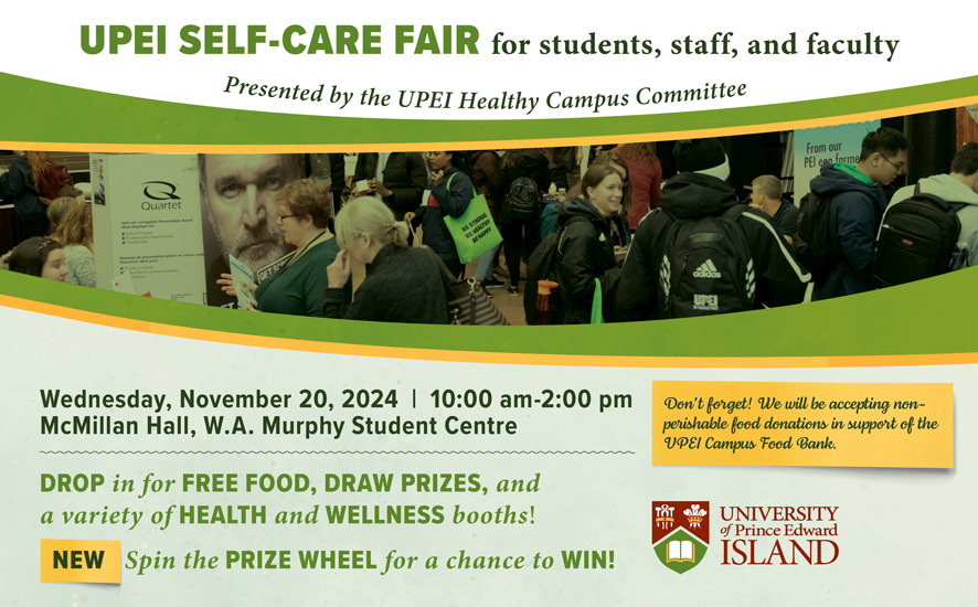 UPEI Self-Care Fair for students, staff and faculty | UPEI