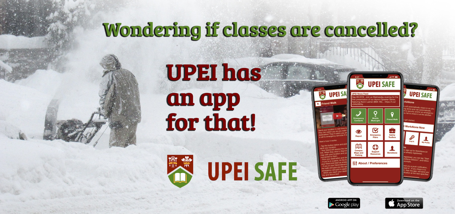 UPEI SAFE | University of Prince Edward Island